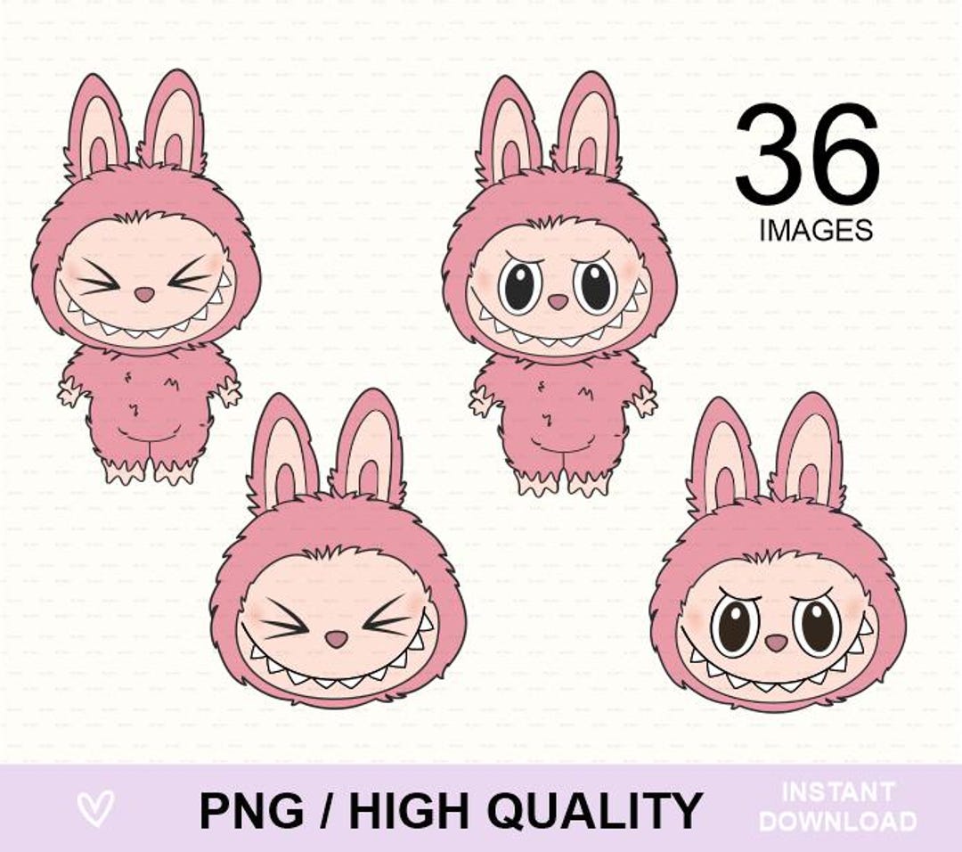 LABUBU Clipart Png, 36 Images - Etsy