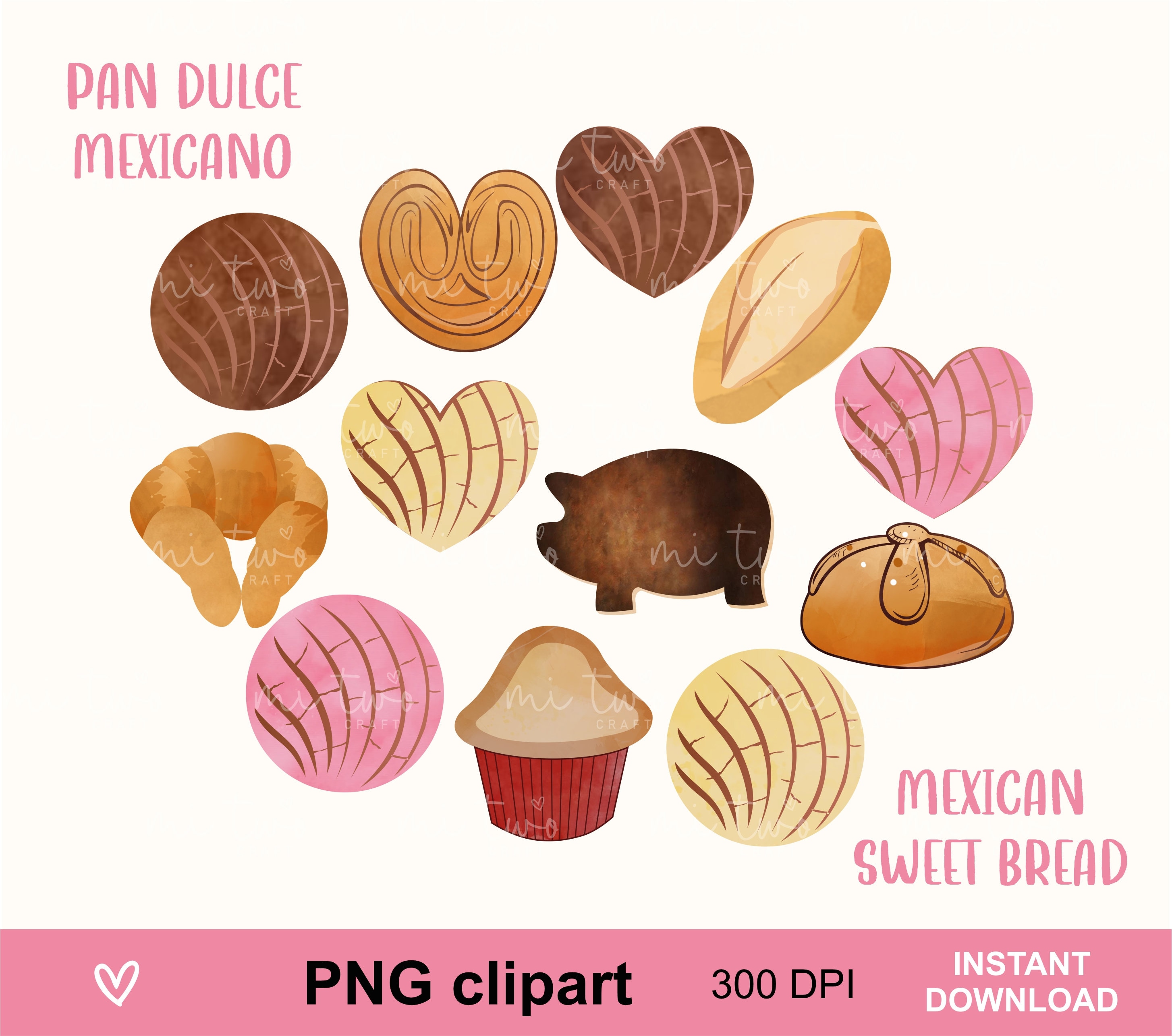 Pan dulce mexicano, mexican sweet bread, concha, oreja, bolillo ...