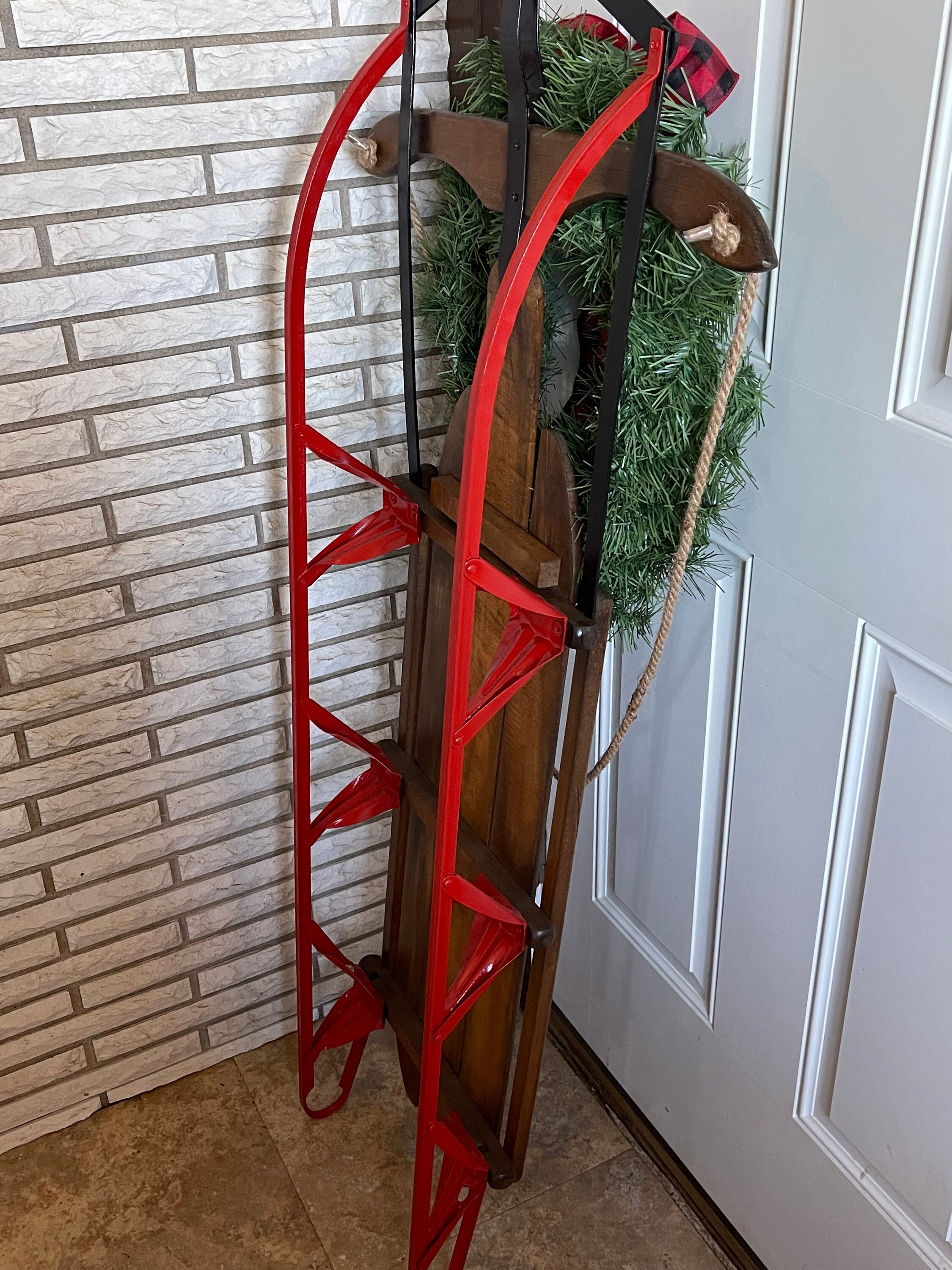 Speedaway 1960 Vintage Sled Christmas Decor - Etsy