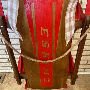 Christmas Vintage Sled Decoration - Etsy