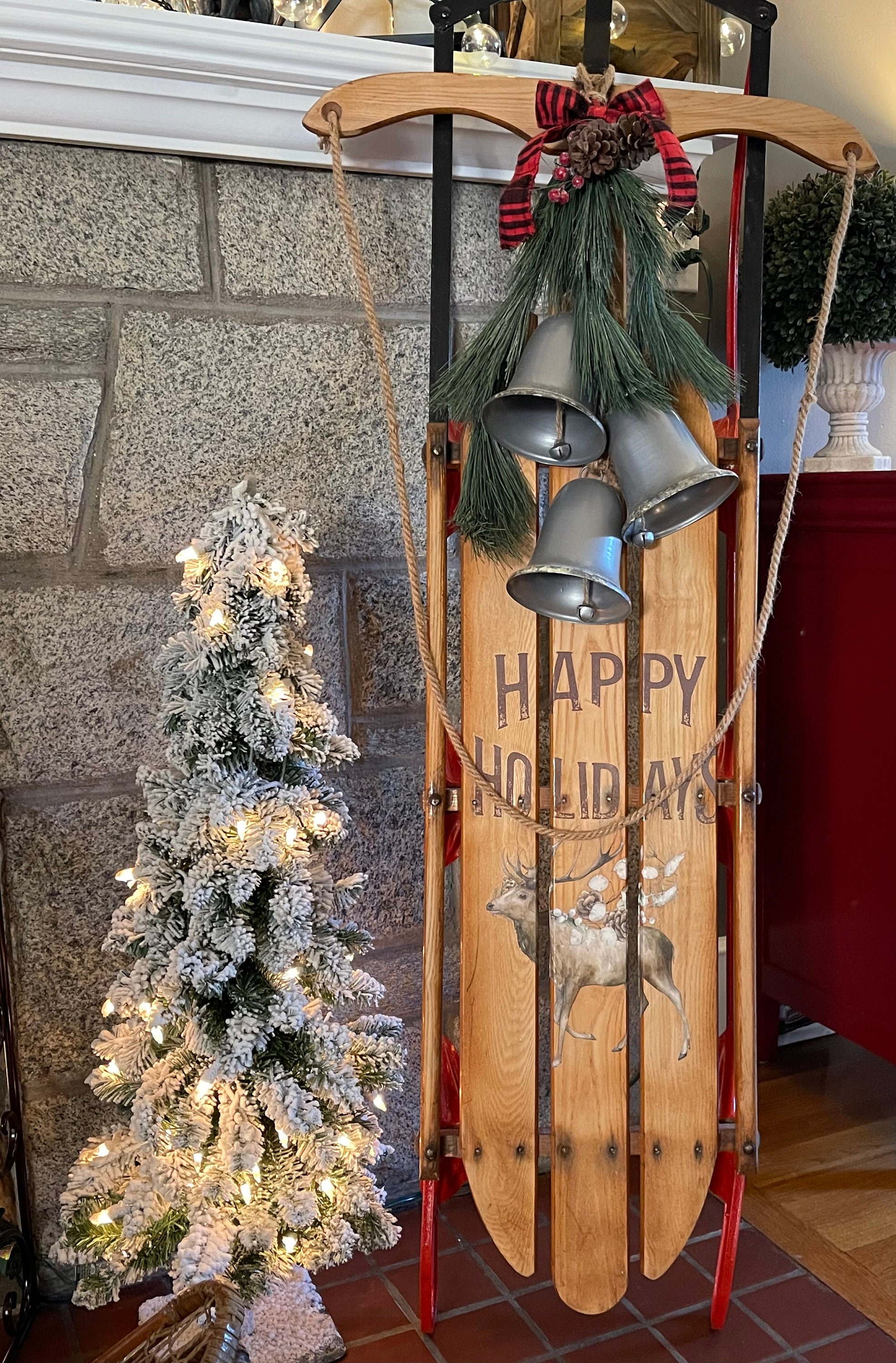 Vintage Christmas Sled