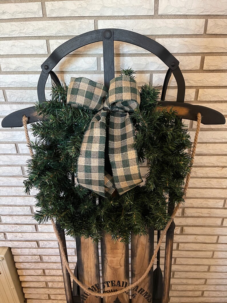 Christmas Vintage Sled Decoration - Etsy