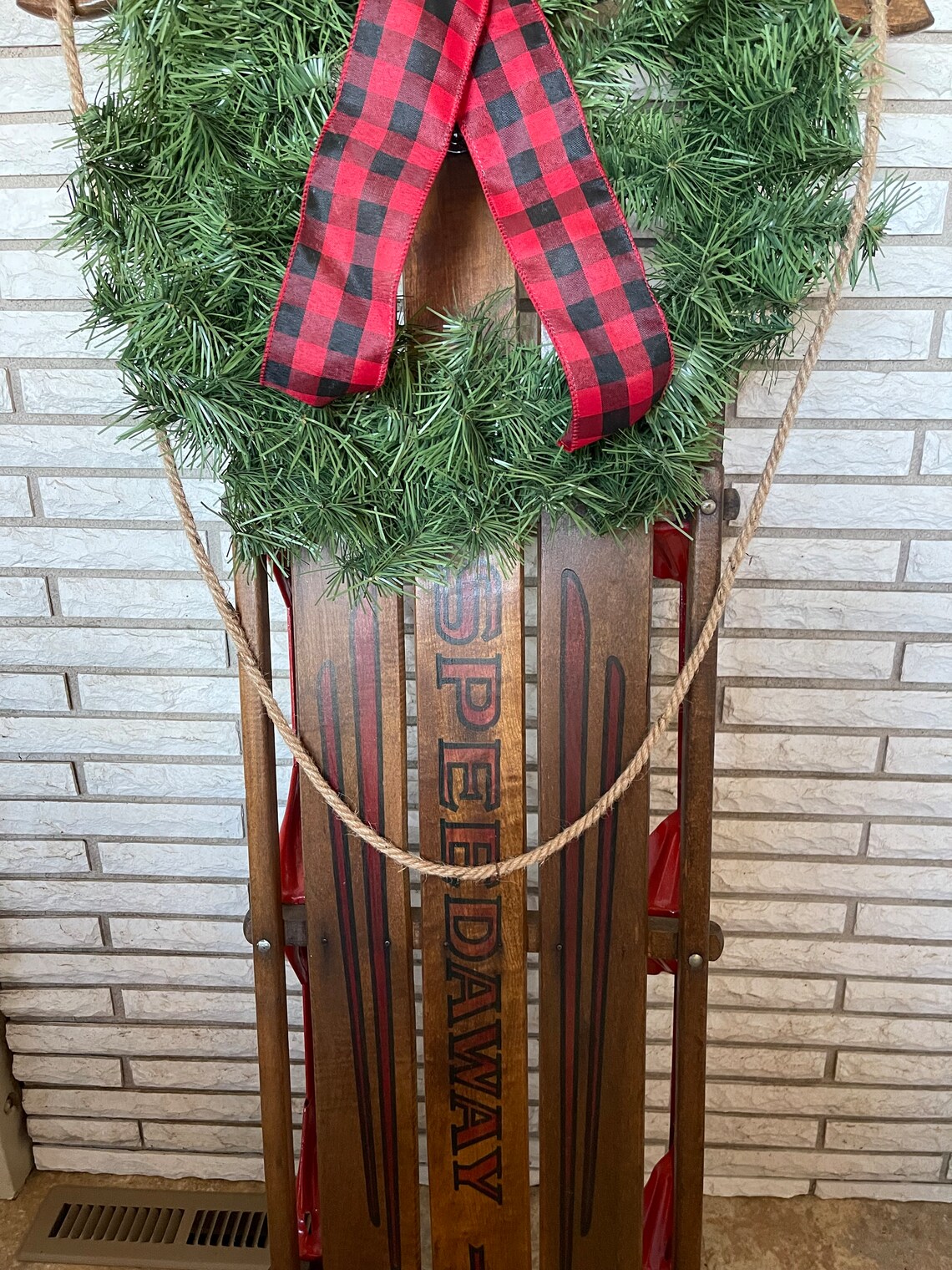 Speedaway 1960 Vintage Sled Christmas Decor - Etsy