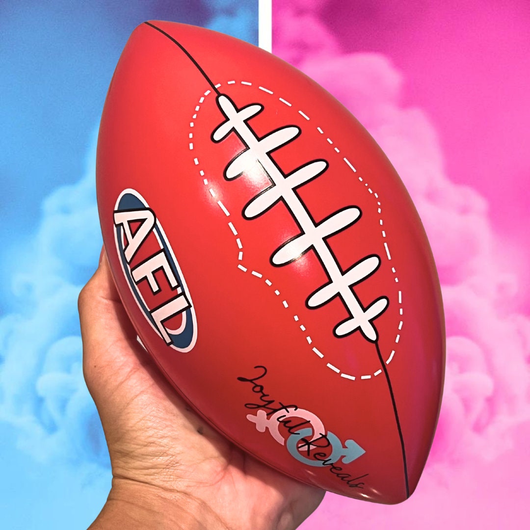 AFL Gender Reveal Blue or Pink Australia Rugby Ball Footy NRL - Etsy