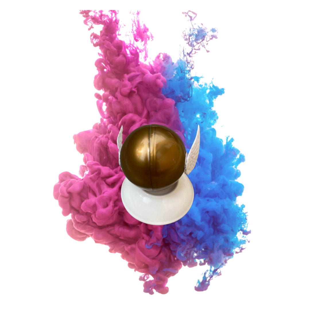 Gender Reveal Novelty Golden Wizard Ball Pink or Blue Powder - Etsy