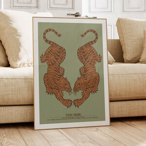 Tiger Art Print, Protection, Strength, Art Print, Home and Living ...