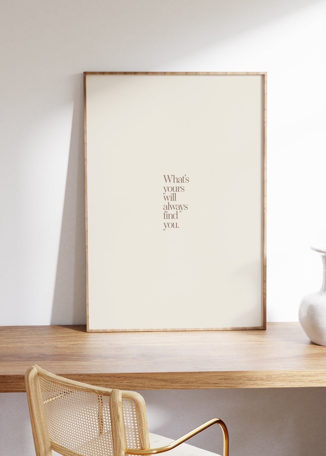 What's Yours Will Always Find You Quote Art Positive - Etsy