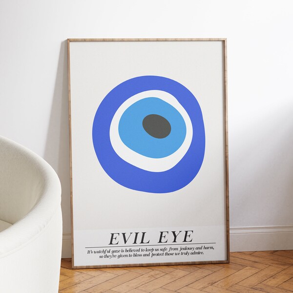 Evil Eye Print - Etsy