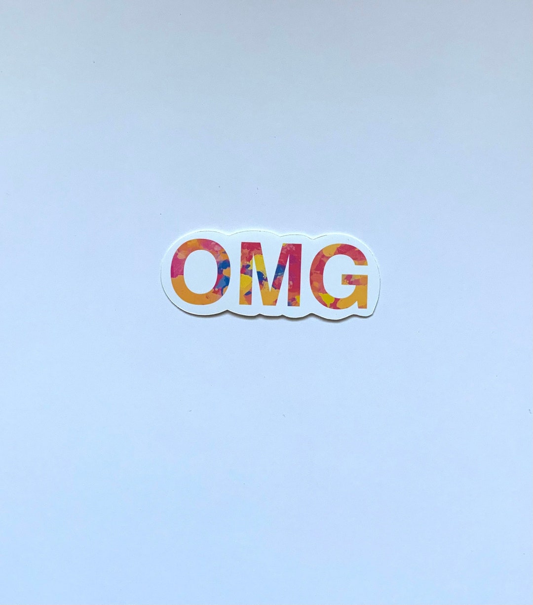 OMG Abstract Die Cut Sticker - Omg Sticker - Oh My God Die Cut Sticker ...