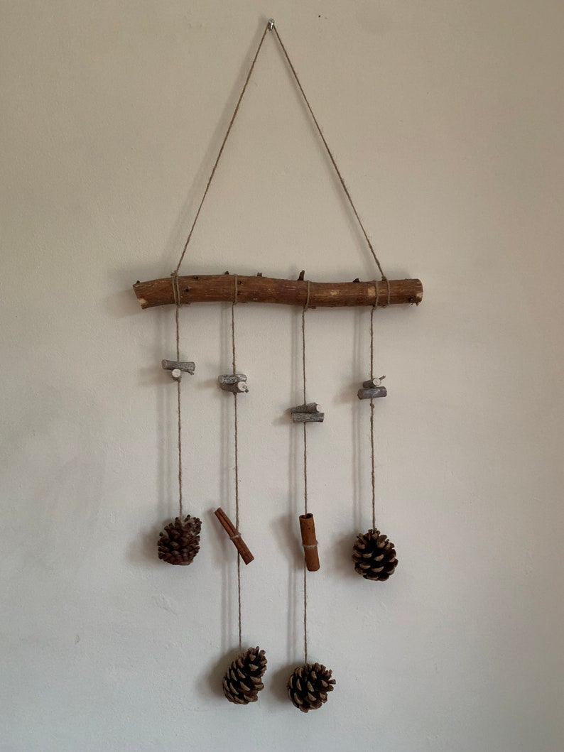 Handmade Natural Wooden Hanging Decorations. Suitable for Inside and ...