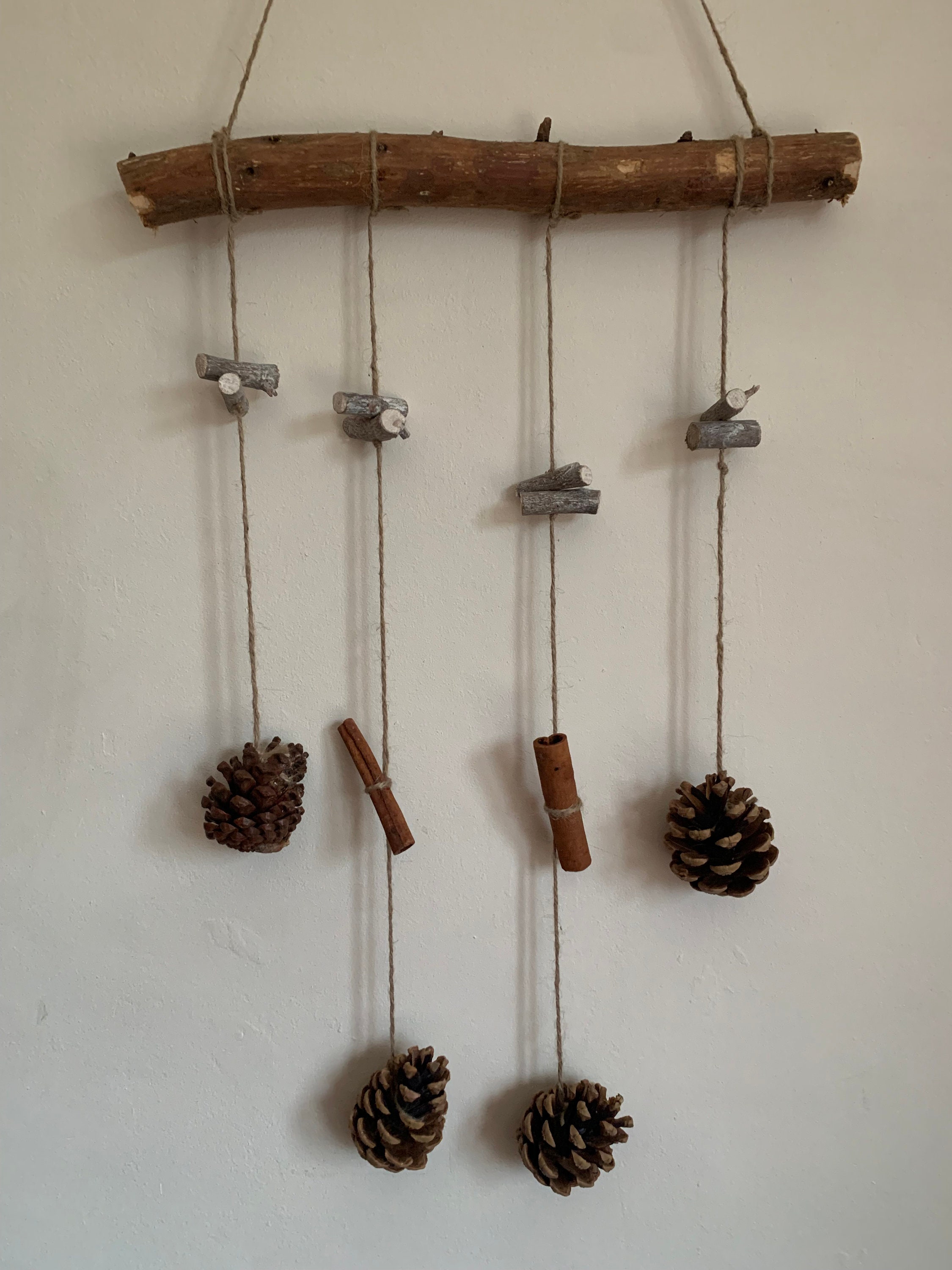 Handmade Natural Wooden Hanging Decorations. Suitable for Inside and ...