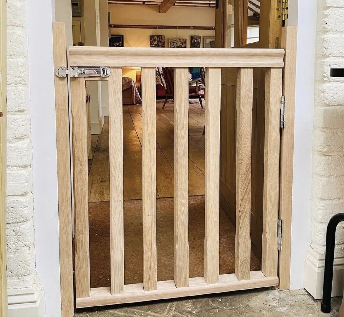 Solid Oak Stair Gate | Etsy