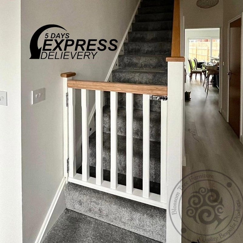 Wood Baby Gate Stair - Etsy UK