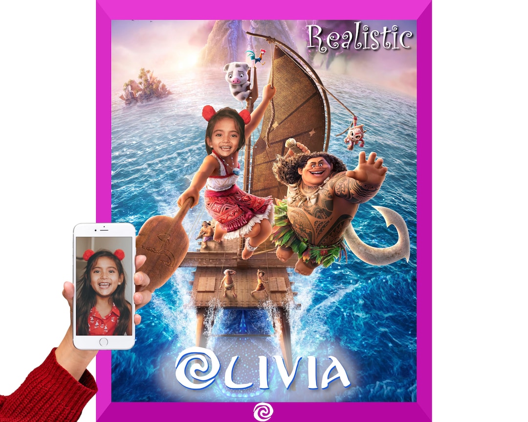 Moana Child Portrait From Your Photo! Be Your Favorite Character From ...
