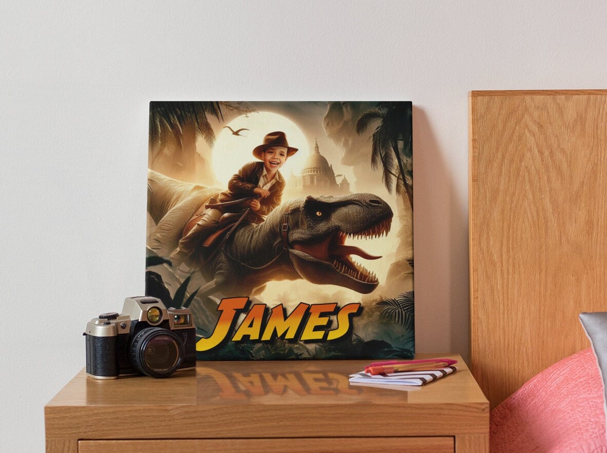 Custom T-rex Portrait: Fantasy Art From Your Photo - Etsy