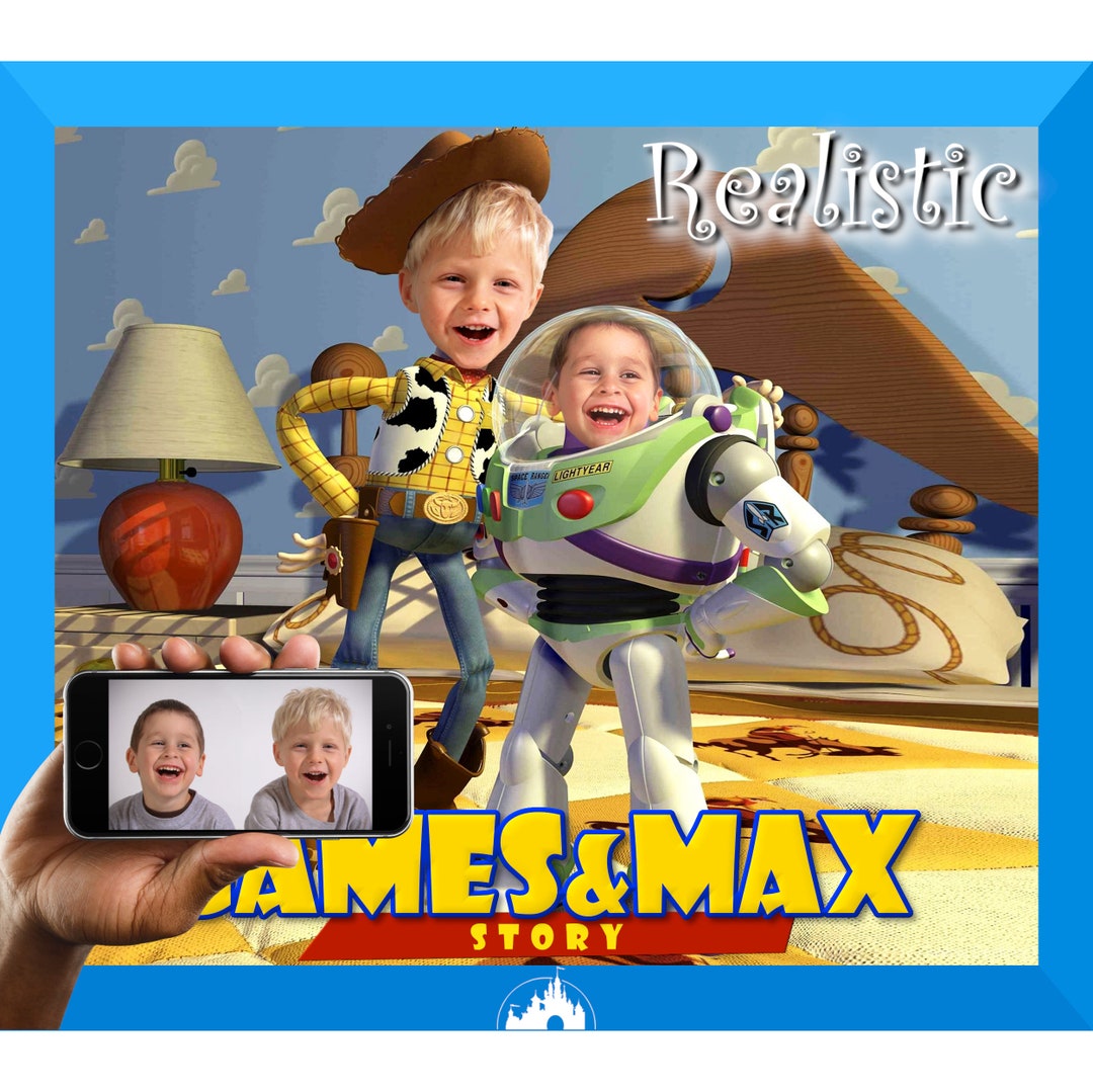 Toy Story Children Portrait From Your Photo Be Your Favorite Disney ...