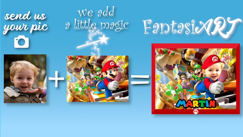 Super Mario Portrait From Your Photo Be Your Favorite Character From ...