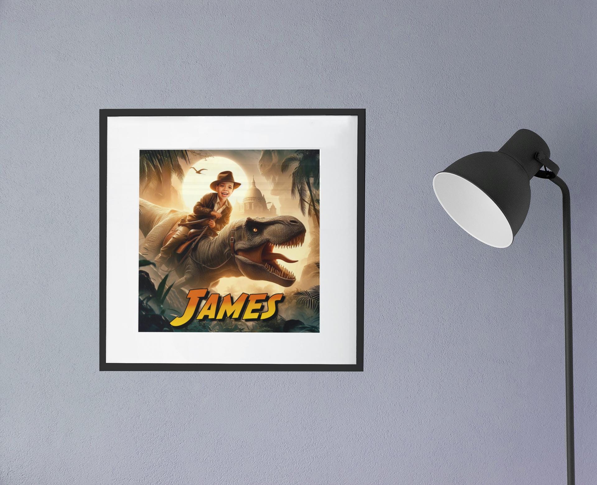 Custom T-rex Portrait: Fantasy Art From Your Photo - Etsy