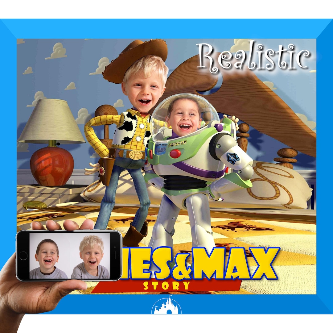 Toy Story Children Portrait From Your Photo! Be Your Favorite Disney ...