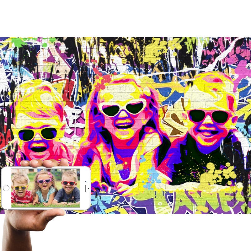 Custom Graffiti Art of Photo - Etsy UK