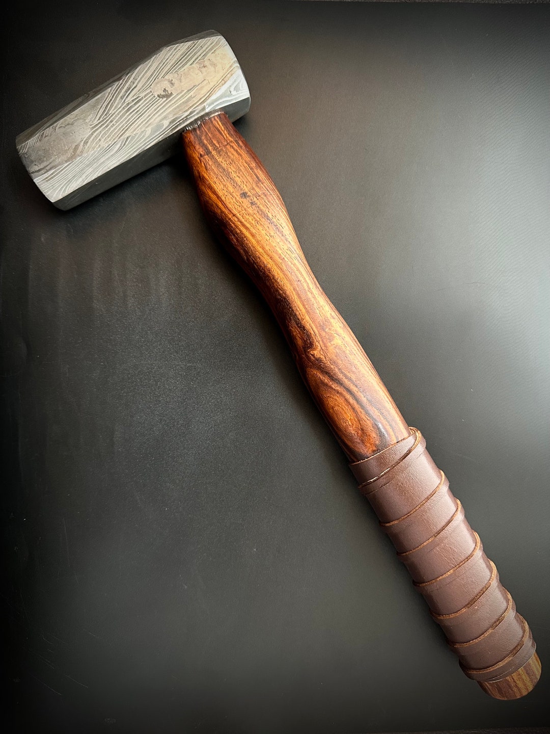 Handmade Damascus Steel Hammer | Heat Treated | Wood Working | Gift - Etsy
