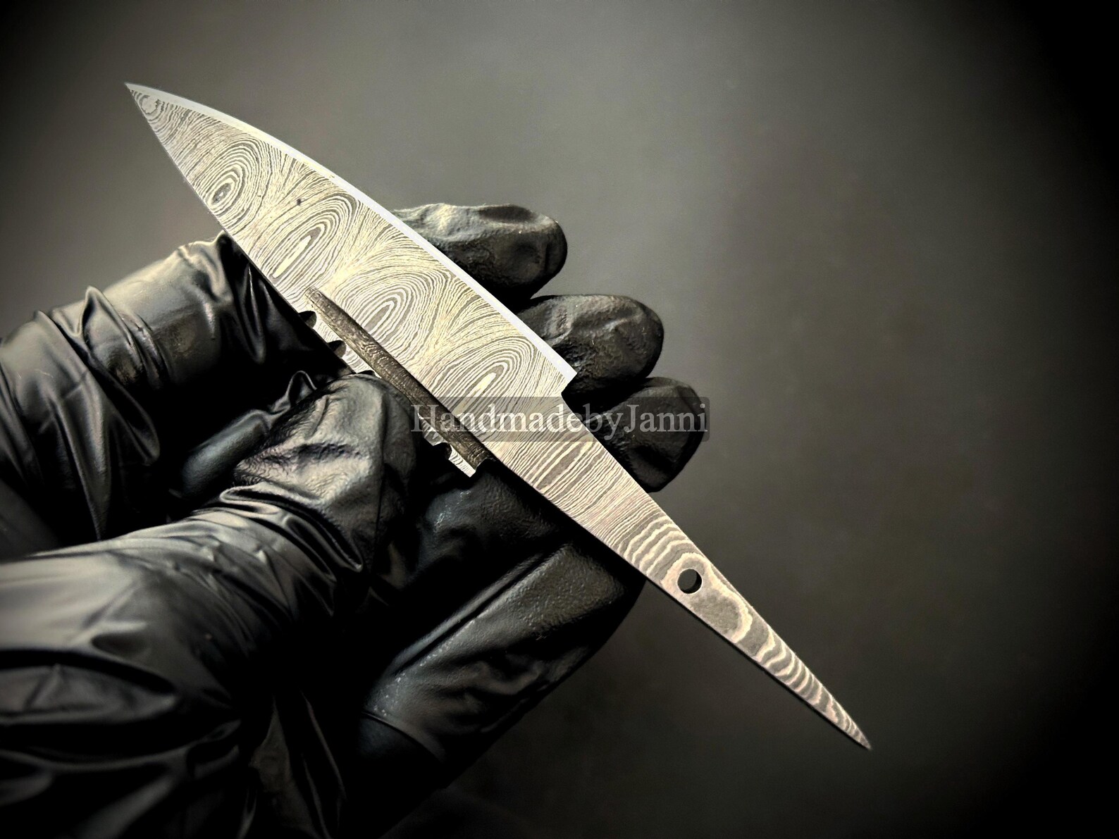 Handmade Damascus Steel Sgian Dubh Blank File Work Professionaly Heat ...