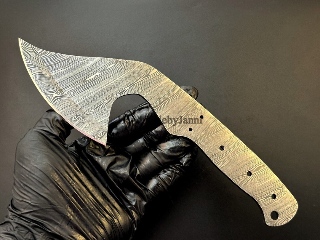 Genuine Damascus Steel Axe | Cleaver Blank | Make Your Own Cleaver ...