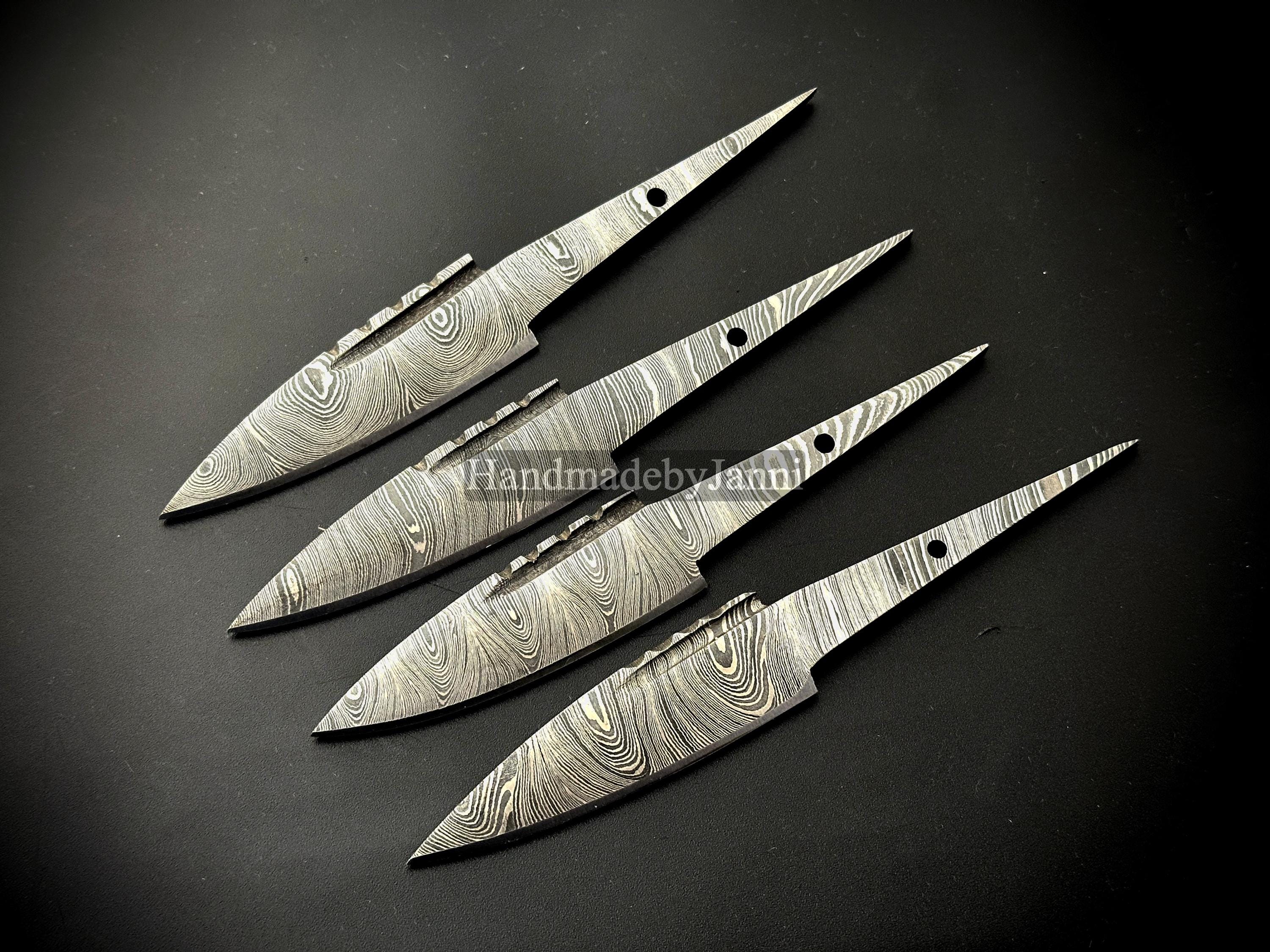 Handmade Damascus Steel Sgian Dubh Blank File Work Professionaly Heat ...