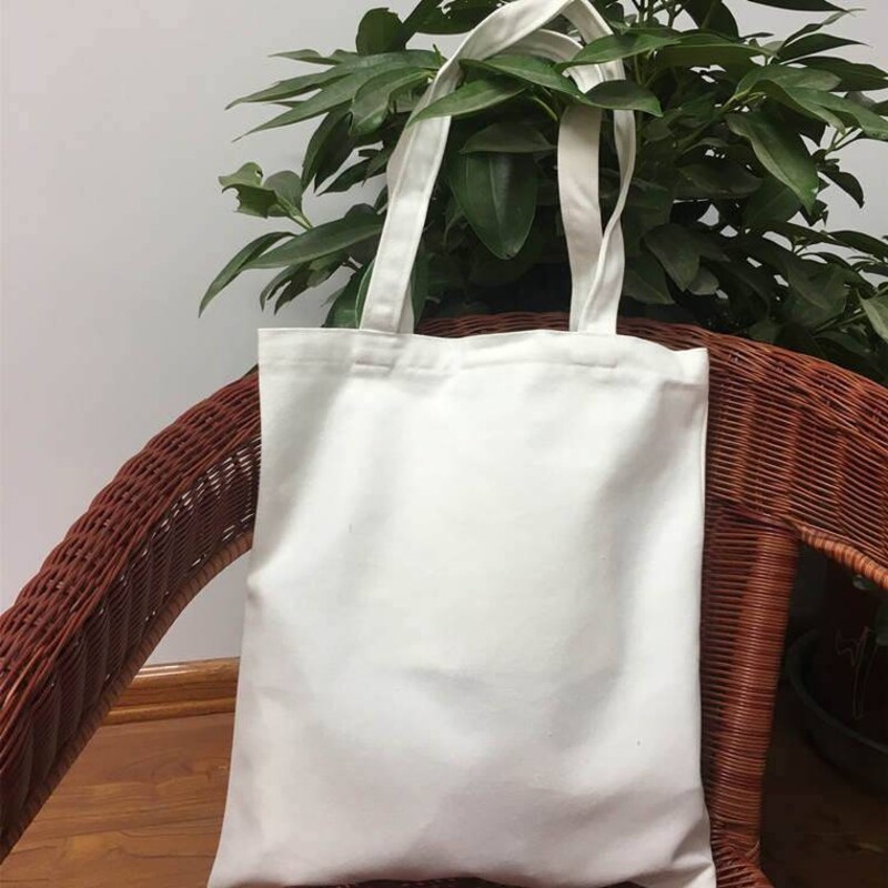 Solid Color Canvas Tote Bag - Etsy