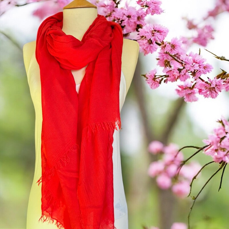 Bamboo Scarf - Etsy UK