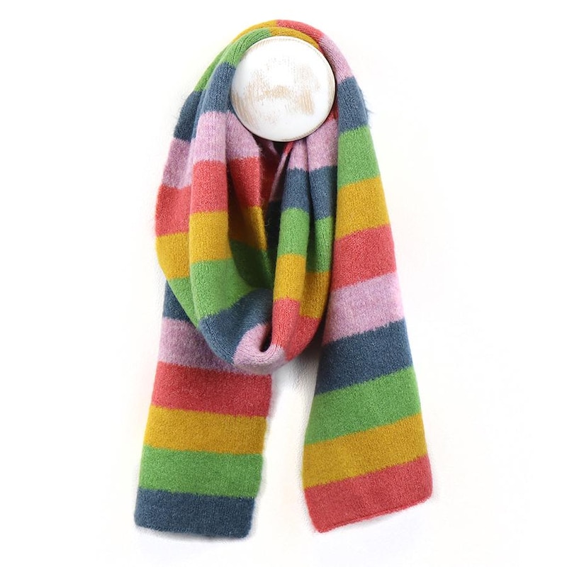 Rainbow Colour Scarf - Etsy