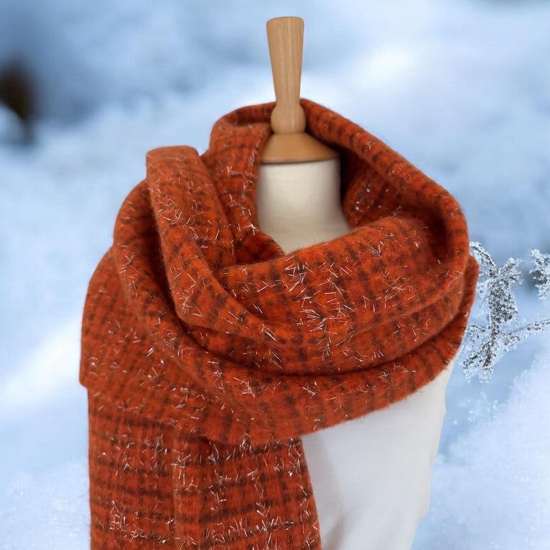 Burnt Orange Scarf - Etsy