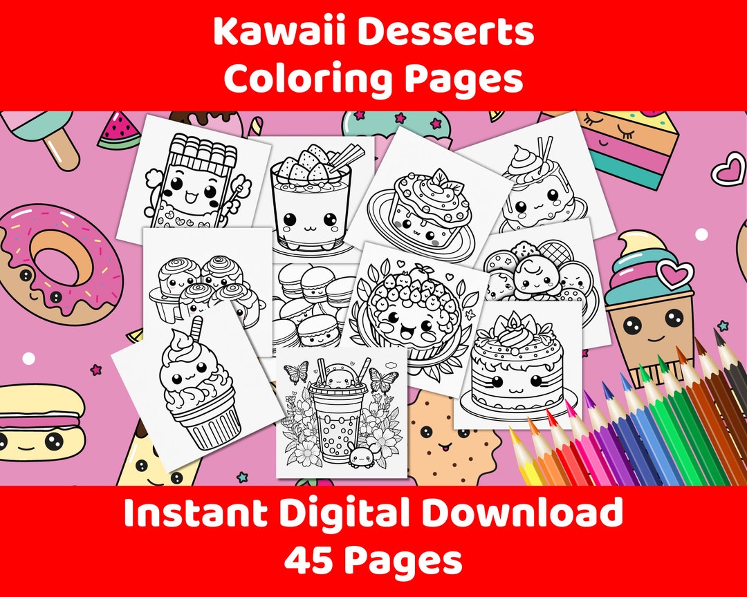 Desserts Coloring Pages, Desserts Printable, Desserts Games, Kids ...