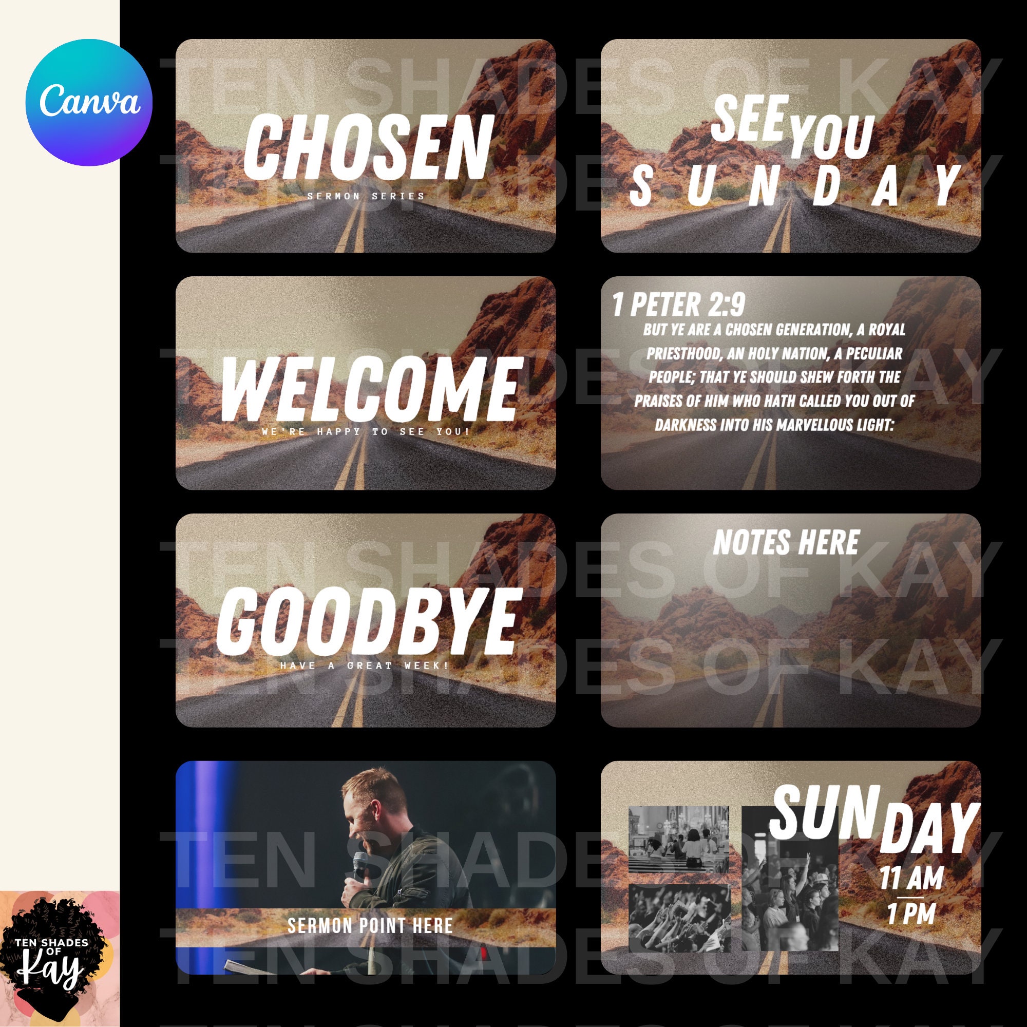 CHOSEN Sermon Graphic, Canva Sermon Graphics, Church Sermon Graphics ...
