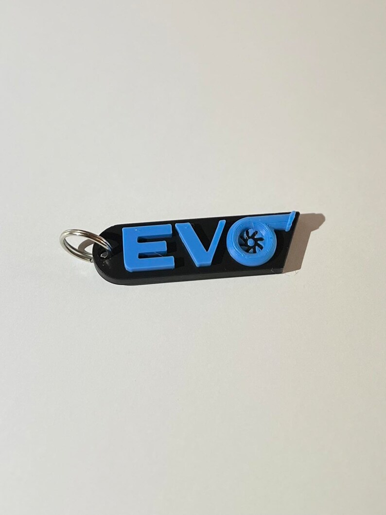 Evo Turbo Keychain | 3D Printed | Mitsubishi Evo | Mitsubishi | Turbo ...