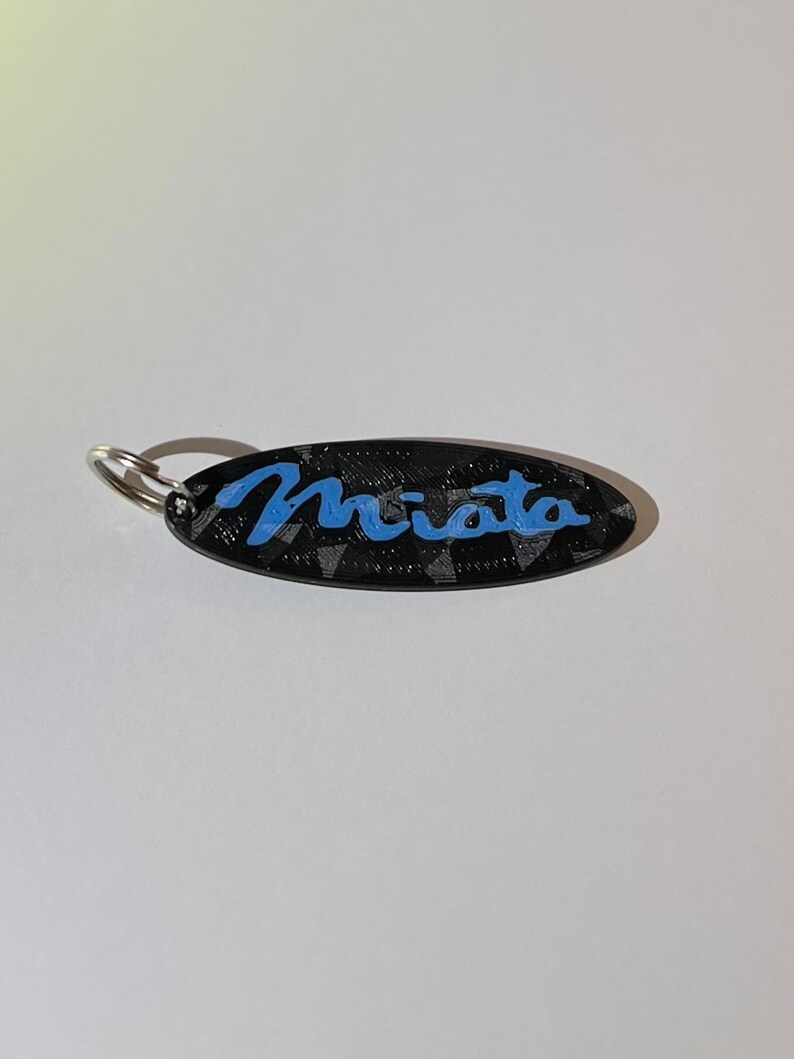 Holographic Miata Keychain | 3D Printed PLA, Car Lover Gift - Etsy