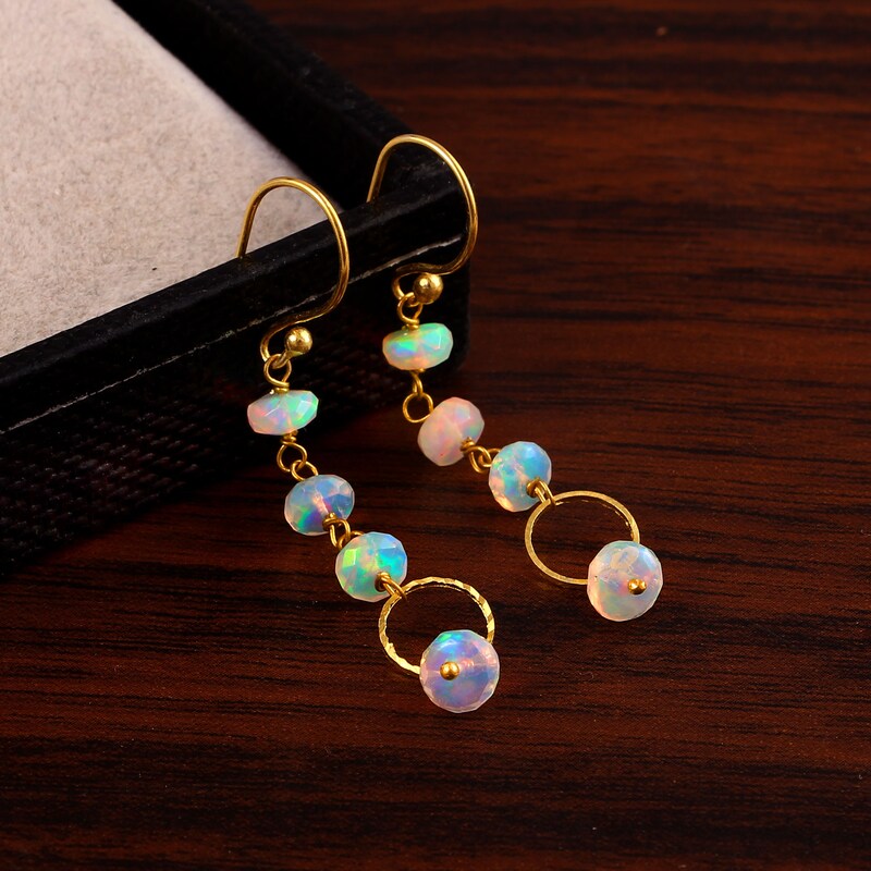 Opal Earrings - Etsy