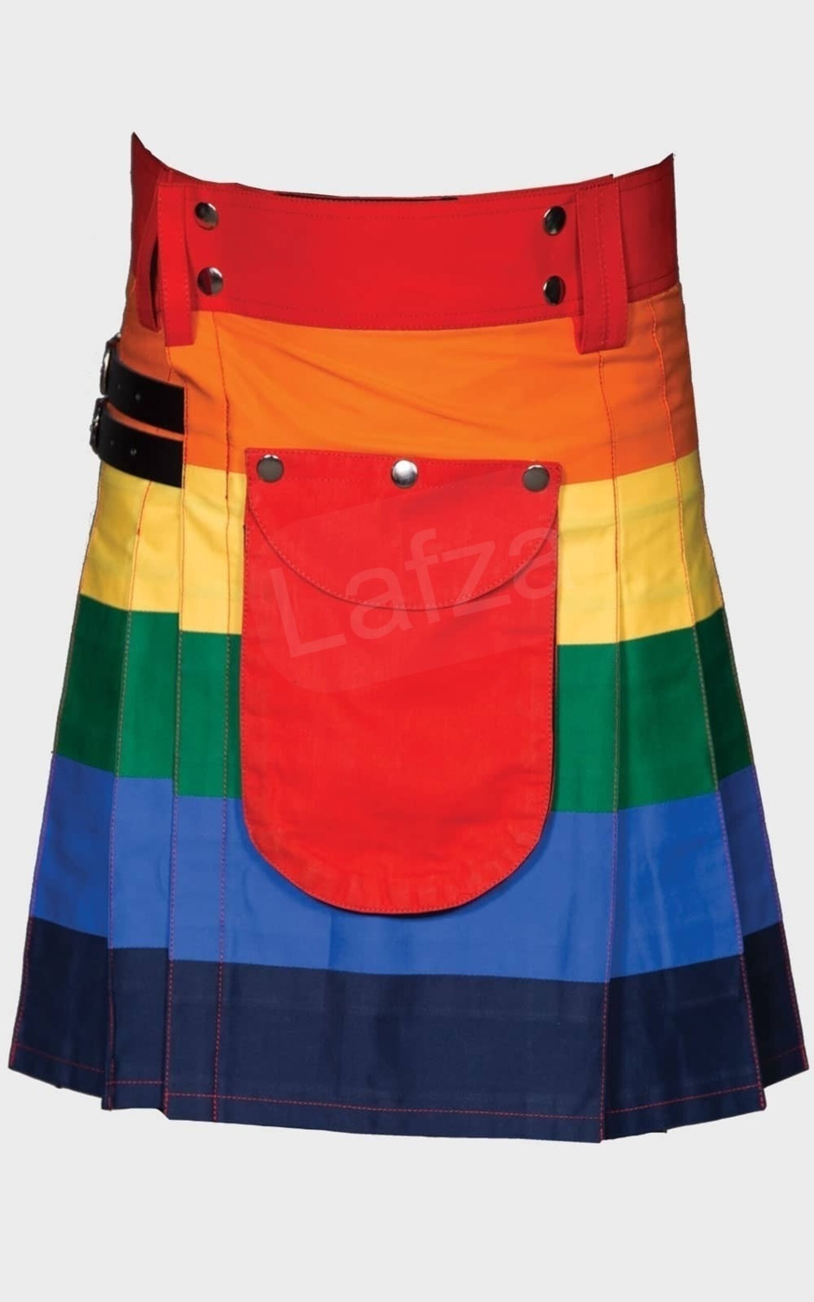 Rainbow Handmade Utility Kilt for Men - Etsy