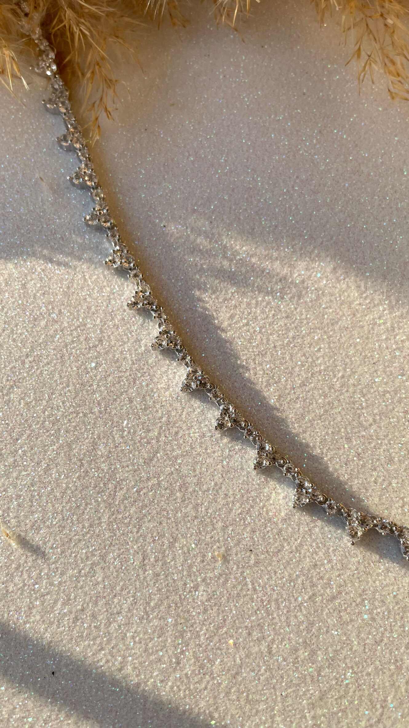 5mm Iced Out Triangle Setting Chain Necklace, Bling Iced Tennis ...