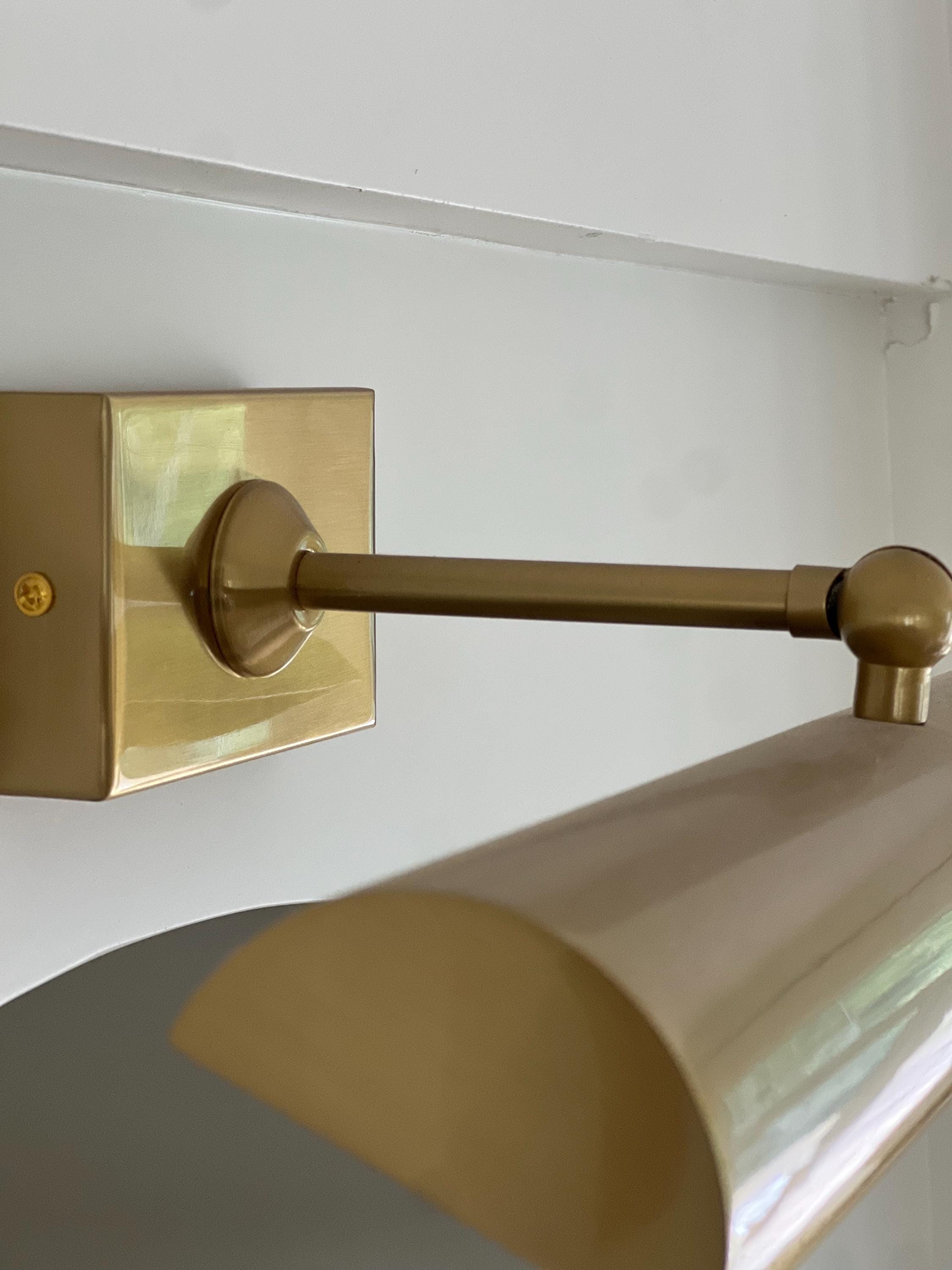 Antique Brass Cabinet Picture Light Fixture - Etsy