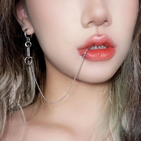 Nose to Ear Chain - Etsy