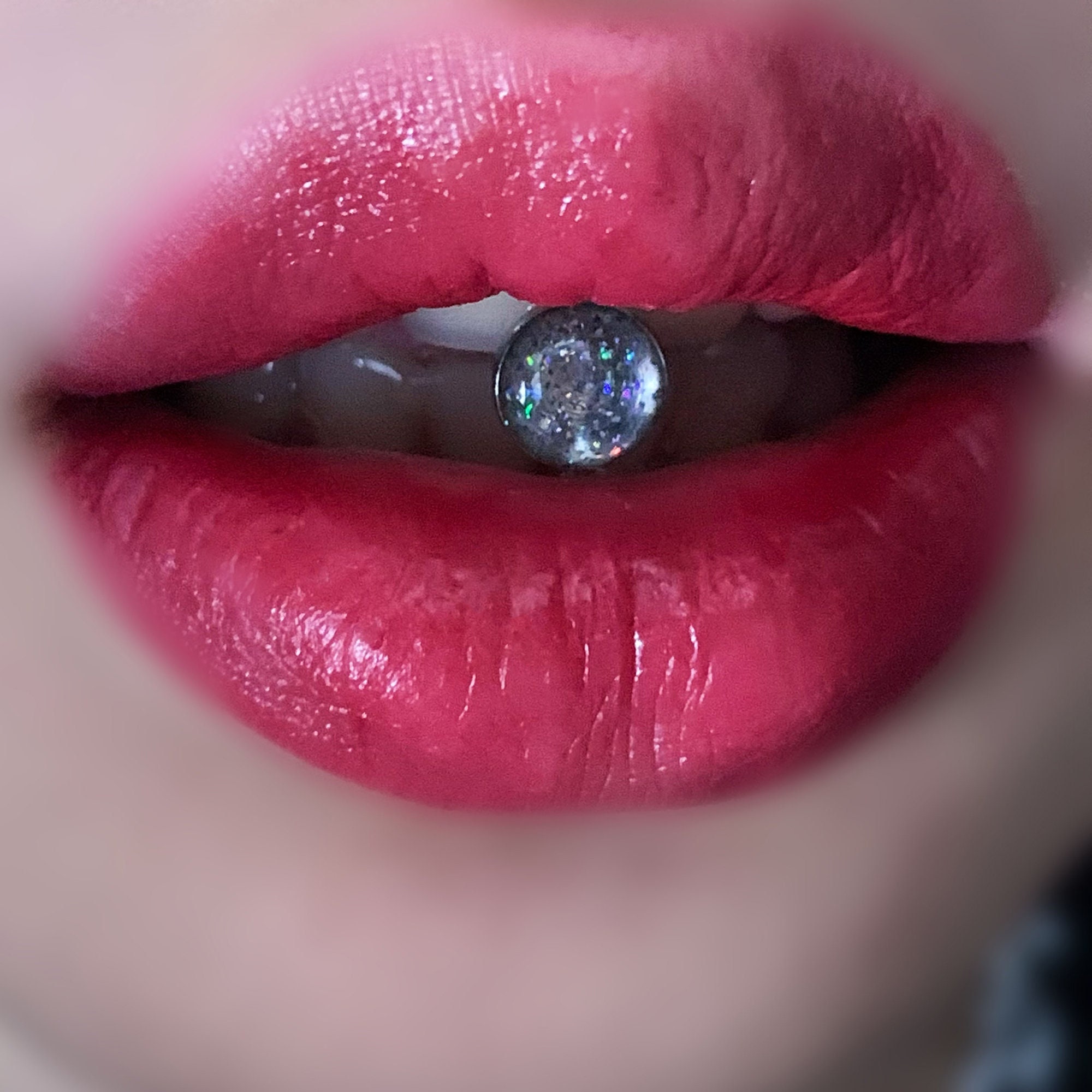 Tongue Piercing Diamond Jewelry