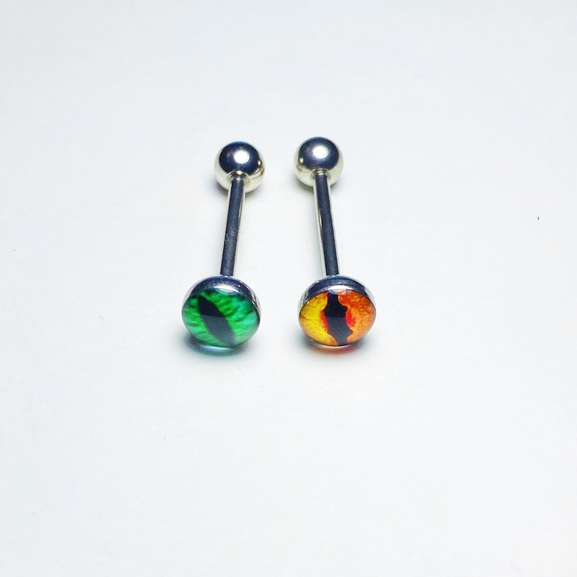 Devil's Eyes Tongue Stud Eyeball Tongue Ring Cool Tongue - Etsy