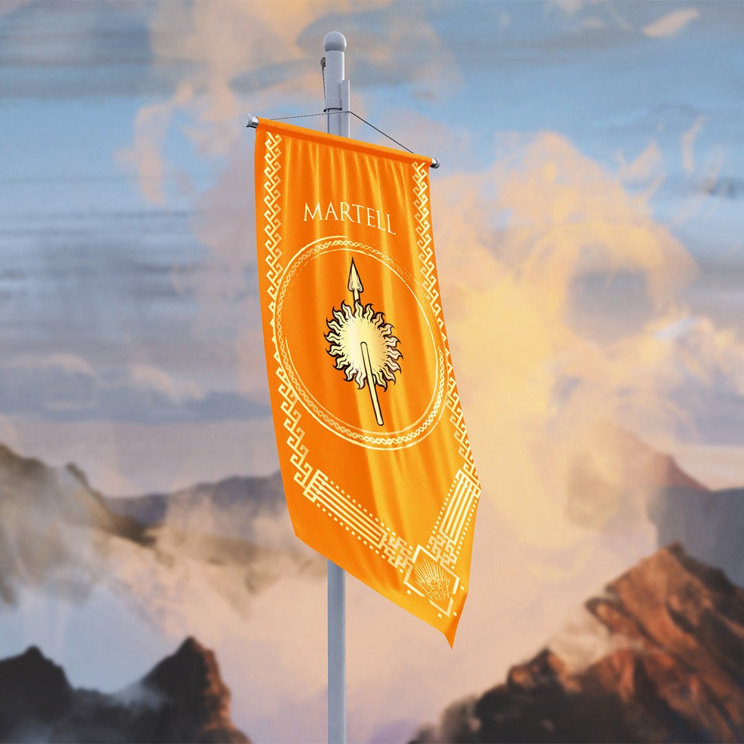 Game of Thrones Martell Dynasty Pennant Flag, Targaryen, Arryn ...