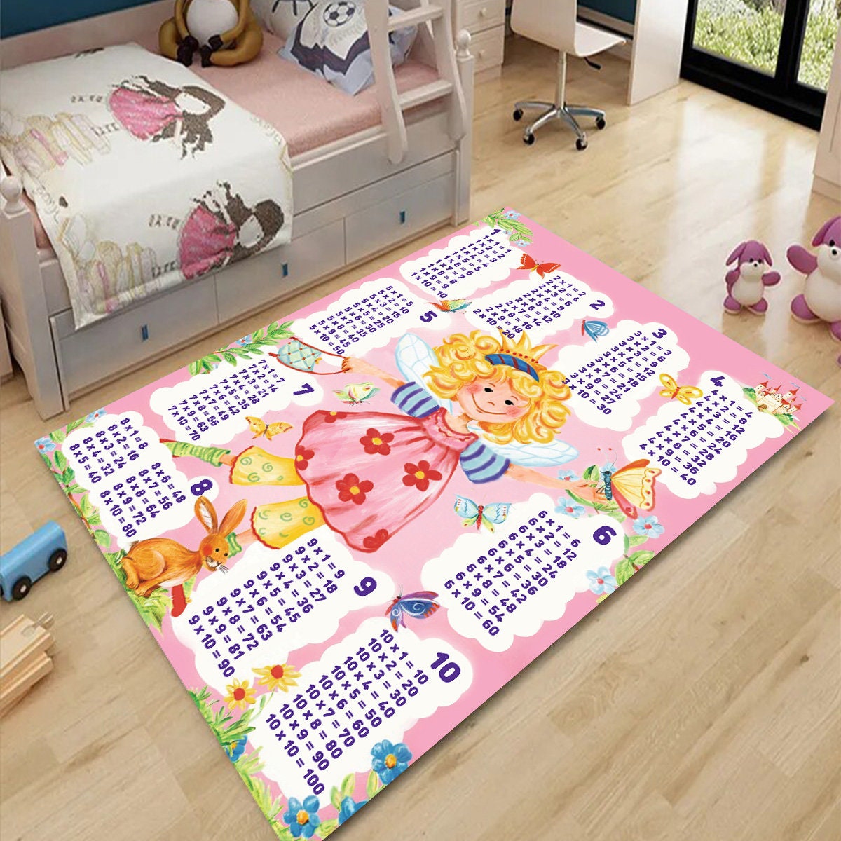 The Multiplication Table Educational Kids Rug,custom Rug,kids Room Rug ...
