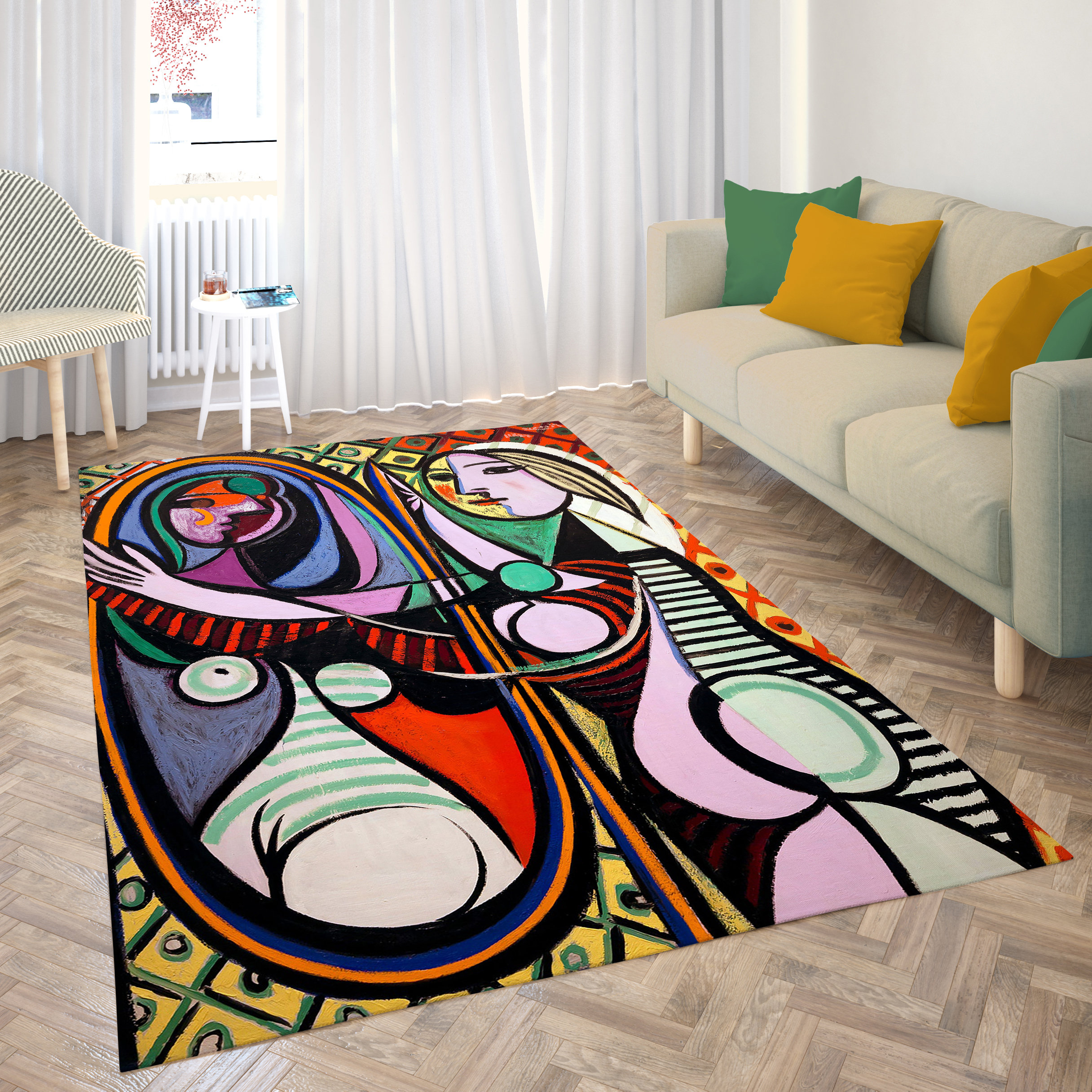 Pablo Picasso Girl Before a Mirror Carpet, Personalized Gift Carpet ...