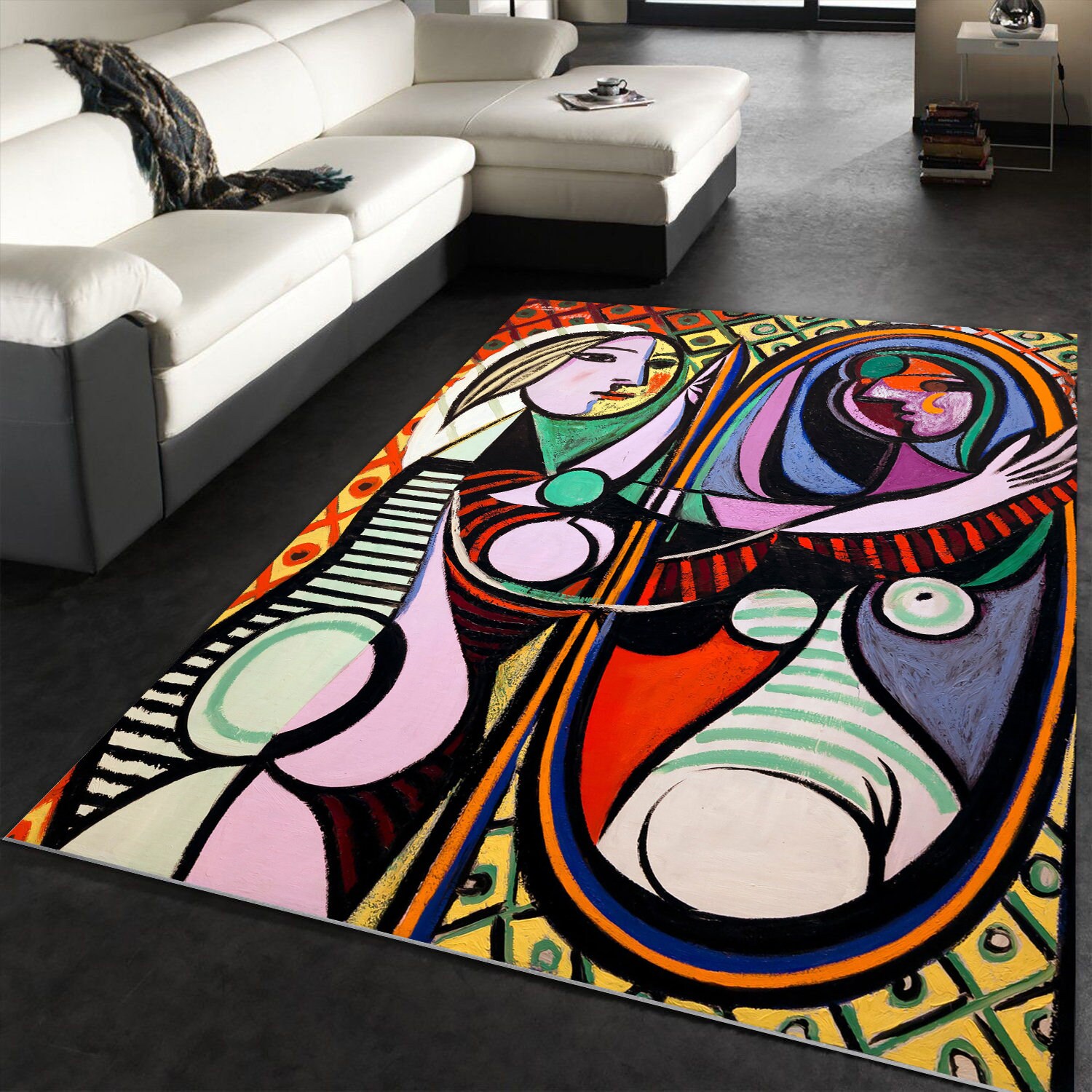 Pablo Picasso Girl Before a Mirror Carpet, Personalized Gift Carpet ...