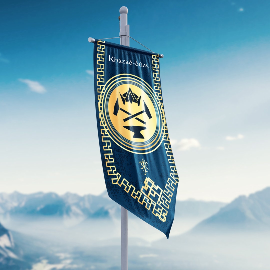 Lord of the Rings Khazad-dum Flag,arnor,arthedain,gondor,ereinion Gıl ...
