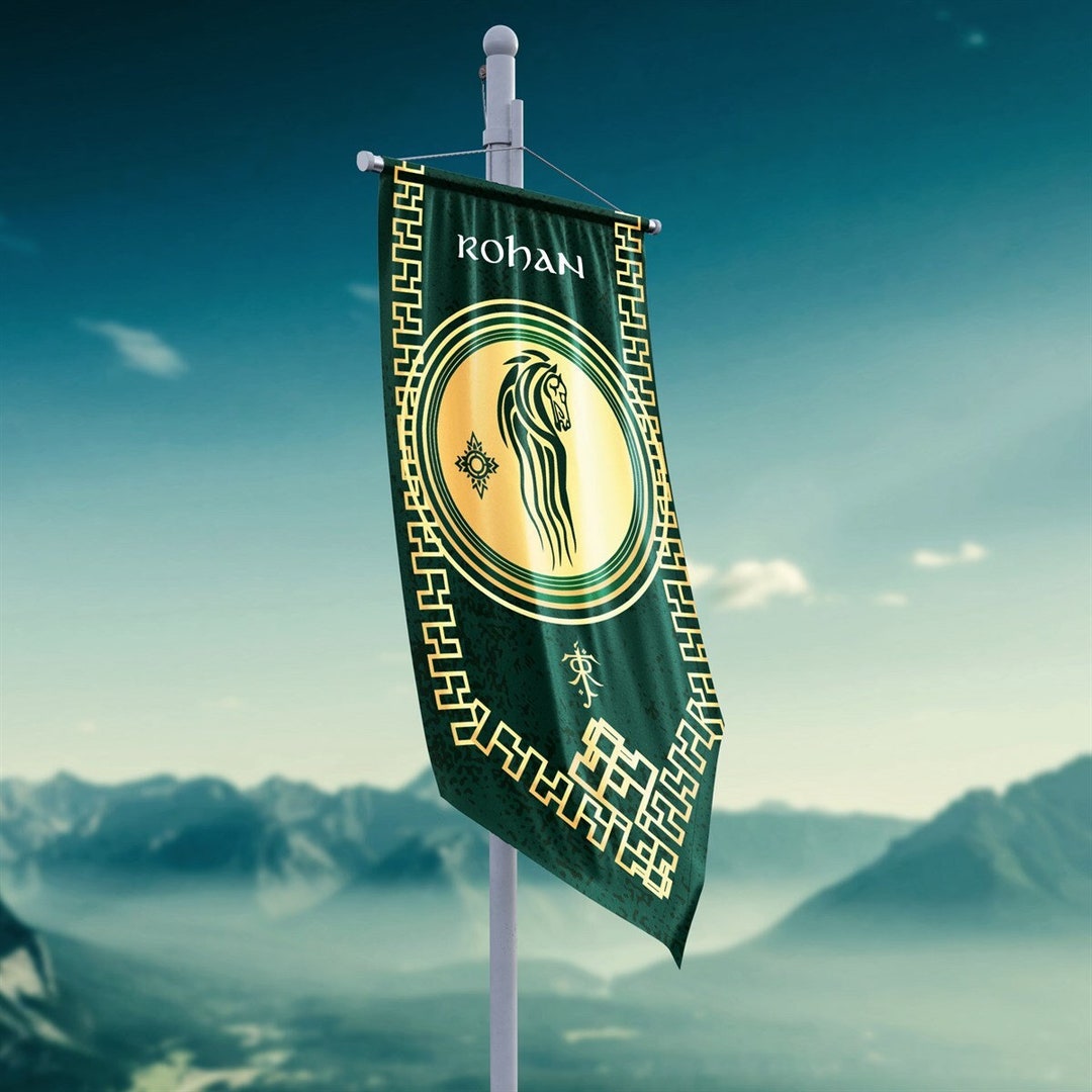 Lord of the Rings Rohan Flag,arnor,arthedain,erebor,ereinion Gıl-galad ...
