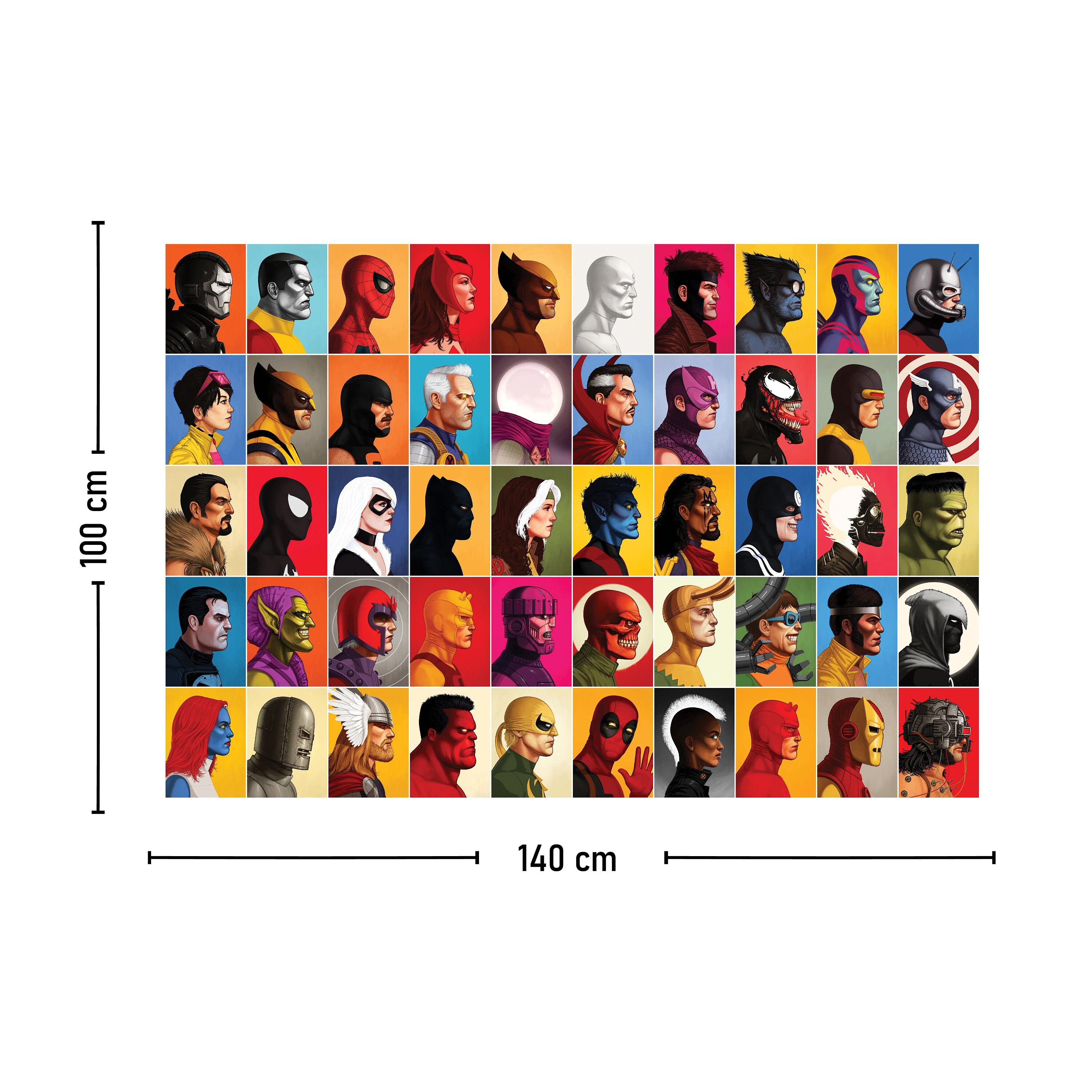 Marvel DC Characters Wall Tapestry Marvel DC Comics Wall - Etsy